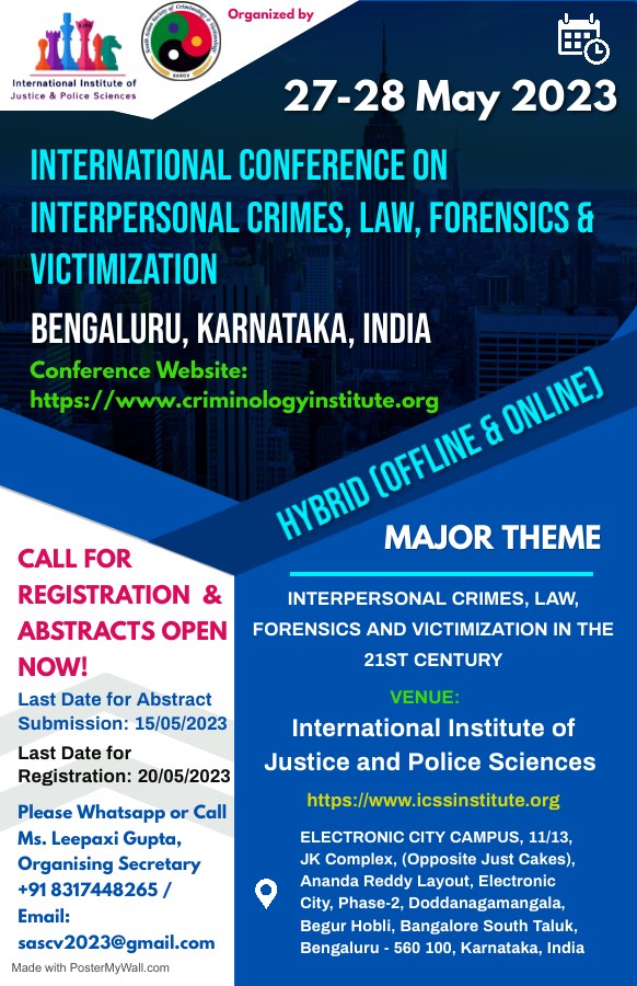 South Asian Society of Criminology and Victimology (SASCV) - Activities